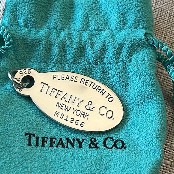 Tiffany & Co. | Jewelry | Tiffany Co Sterling Silver Monogrammed Tag ...